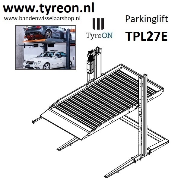 TPL27E-1 2.7T parkeerlift - parkeerbrug - 2 kolommen - 2 auto’s ...